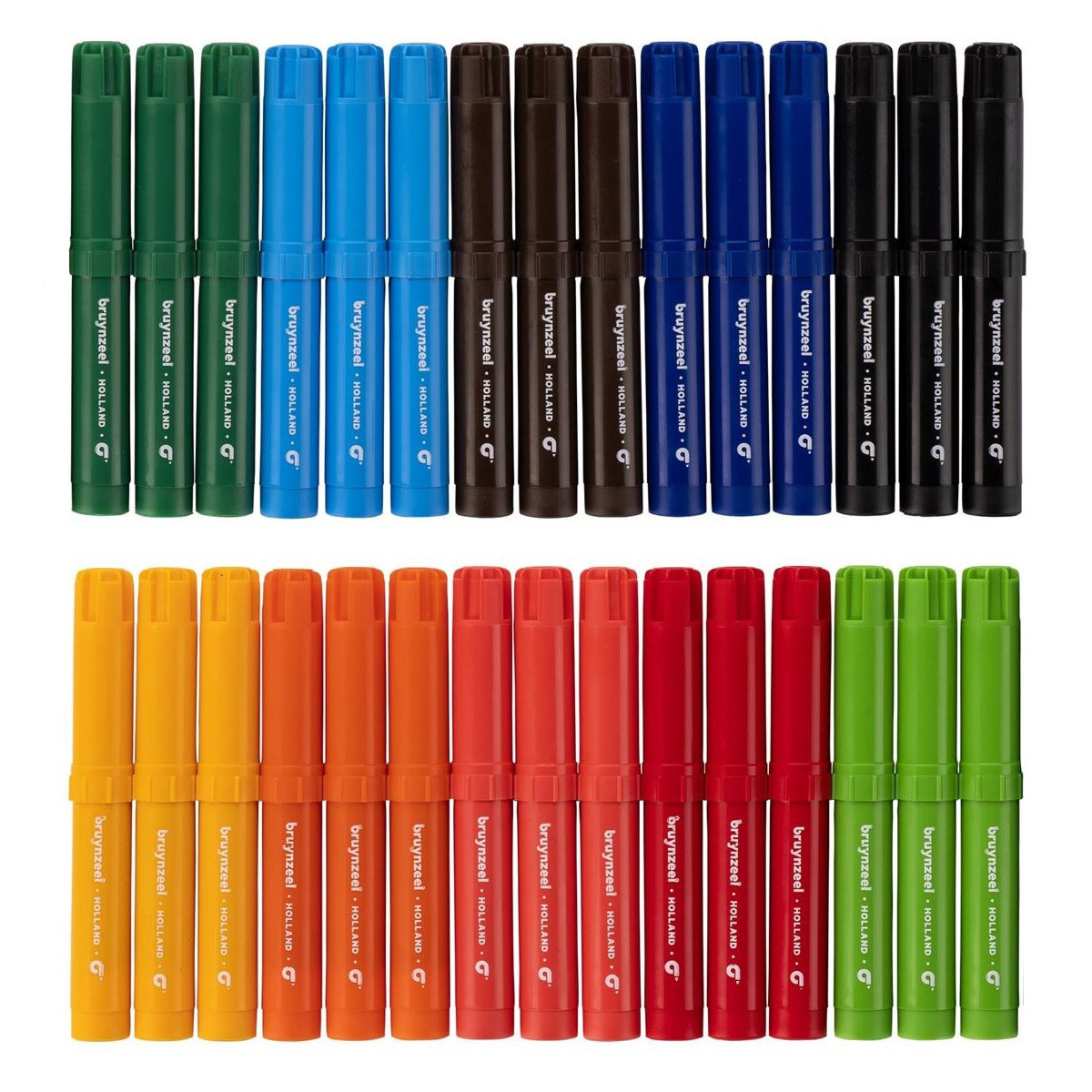 Фломастеры утолщ. в боксе "Kids Big point" Bruynzeel, 30шт. (ассорти ...